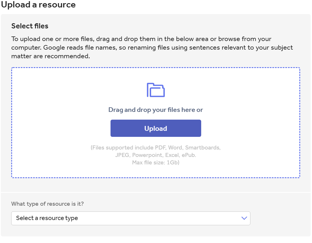 Walking you through the uploader | Tes Author Academy